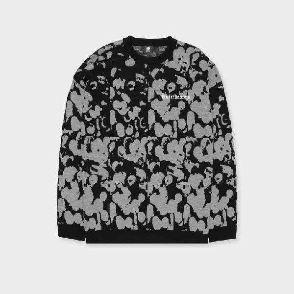 G59 Miligram Knit Sweater Grey Pattern || Limited Sale Ends Soon